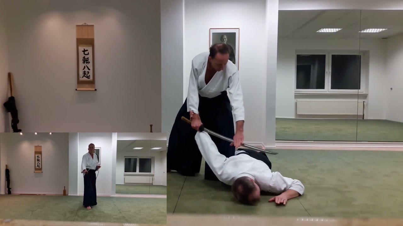 Aikido sword movements - YouTube