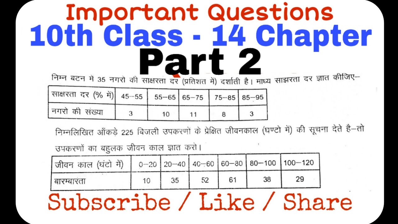 10th Class Important Question Based On Mean And Mode YouTube 10th-class-important-question-based-on-mean-and-mode-youtube