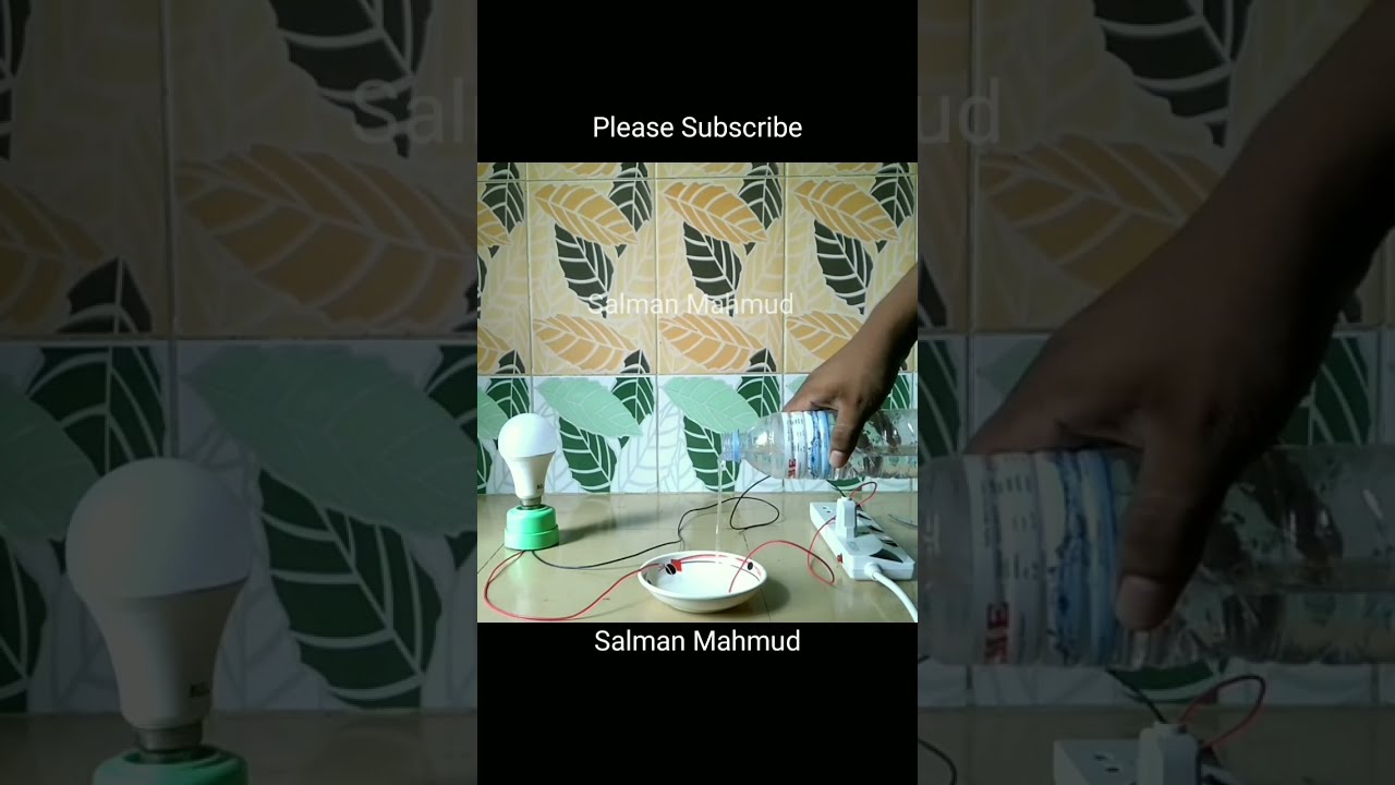 Electrical conductivity with salt water ┇ Electricity Experiment Using ...