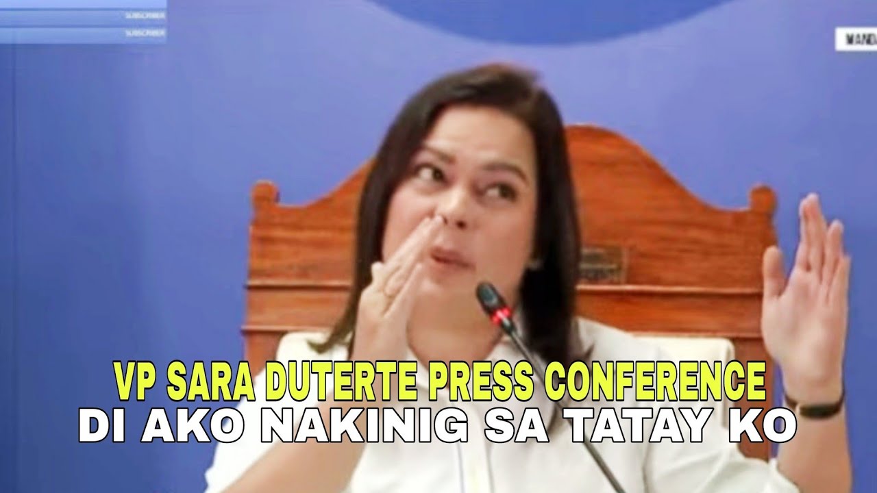 VP SARA PRESS CONFERENCE - YouTube