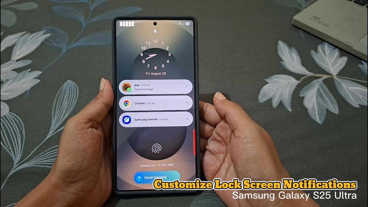 How to Change Lock Screen Notification Style on Samsung Galaxy S25 ...