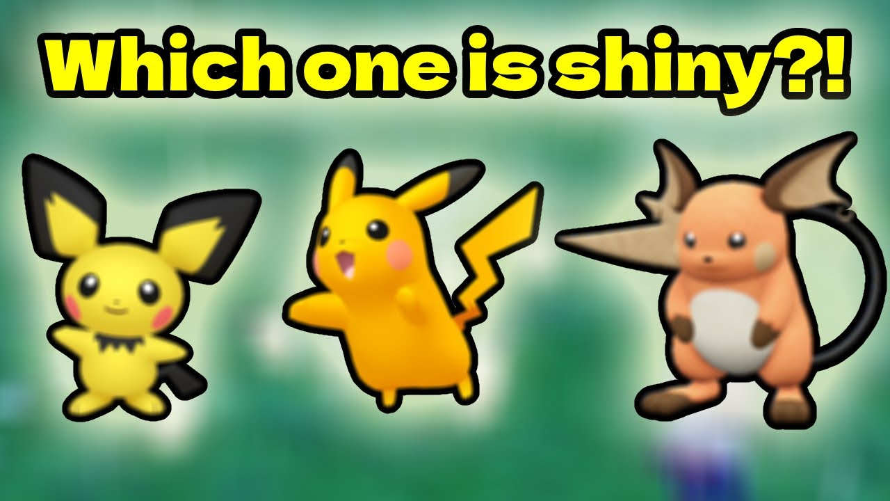 Shiny Pichu vs Pikachu vs Raichu: Which One is the Hardest to Spot ...
