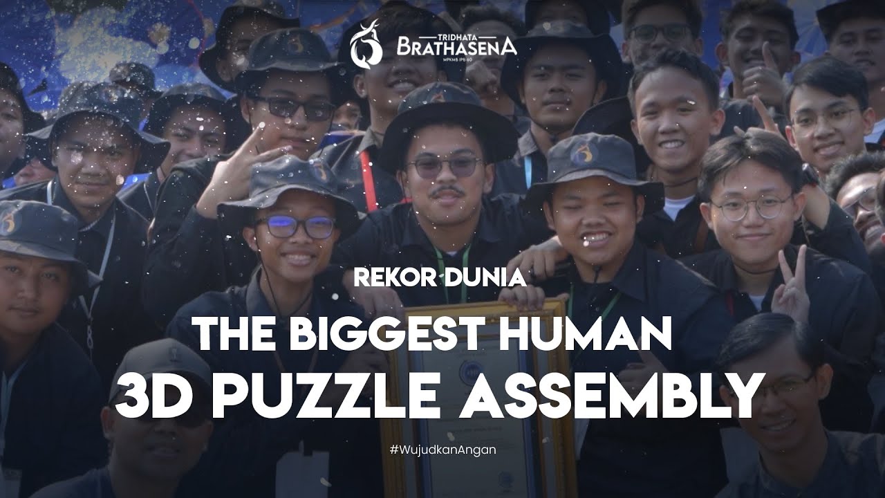 THE WORLD RECORD MPKMB IPB 60 : THE BIGGEST HUMAN 3D PUZZLE ASSEMBLY ...