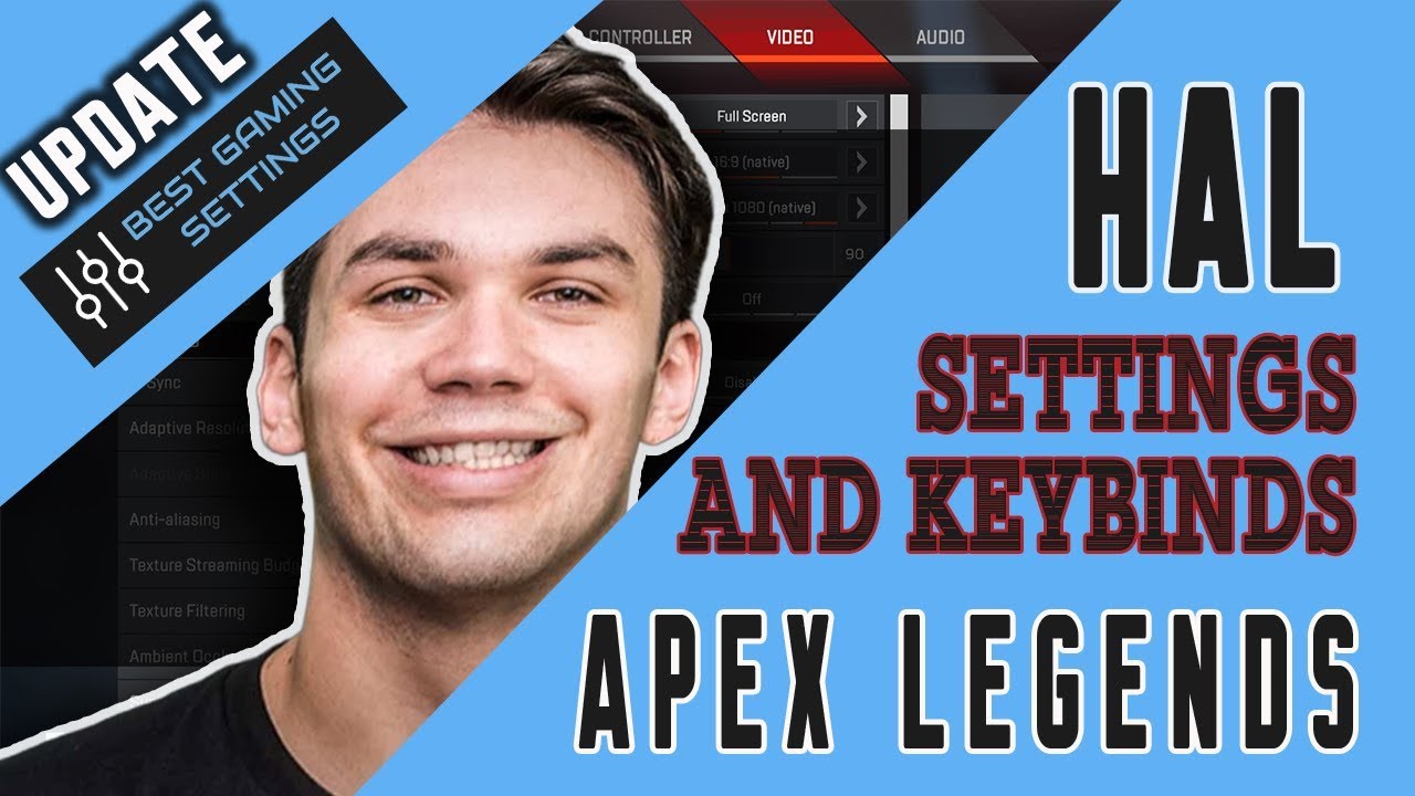 HAL Apex Legends Settings, Keybinds, Sensitivity, Gear and Setup - YouTube