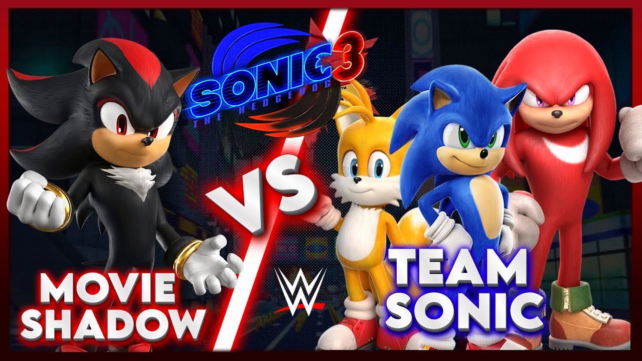 SHADOW VS TEAM SONIC FIGHT! Sonic The Hedgehog 3 Movie Special! (W2K24 ...