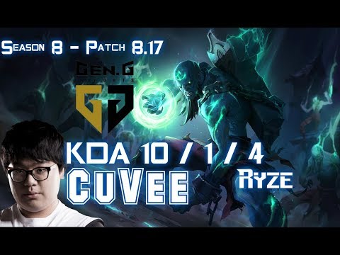 GEN CuVee RYZE vs IRELIA Top - Patch 8.17 KR Ranked - YouTube