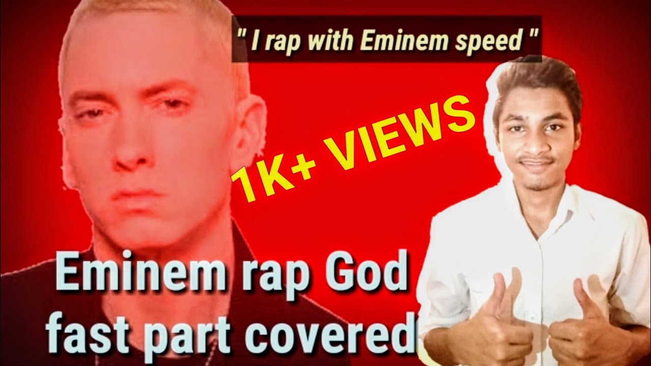 (Eminem Rap God fast part covered) - by Suraj kamble - YouTube