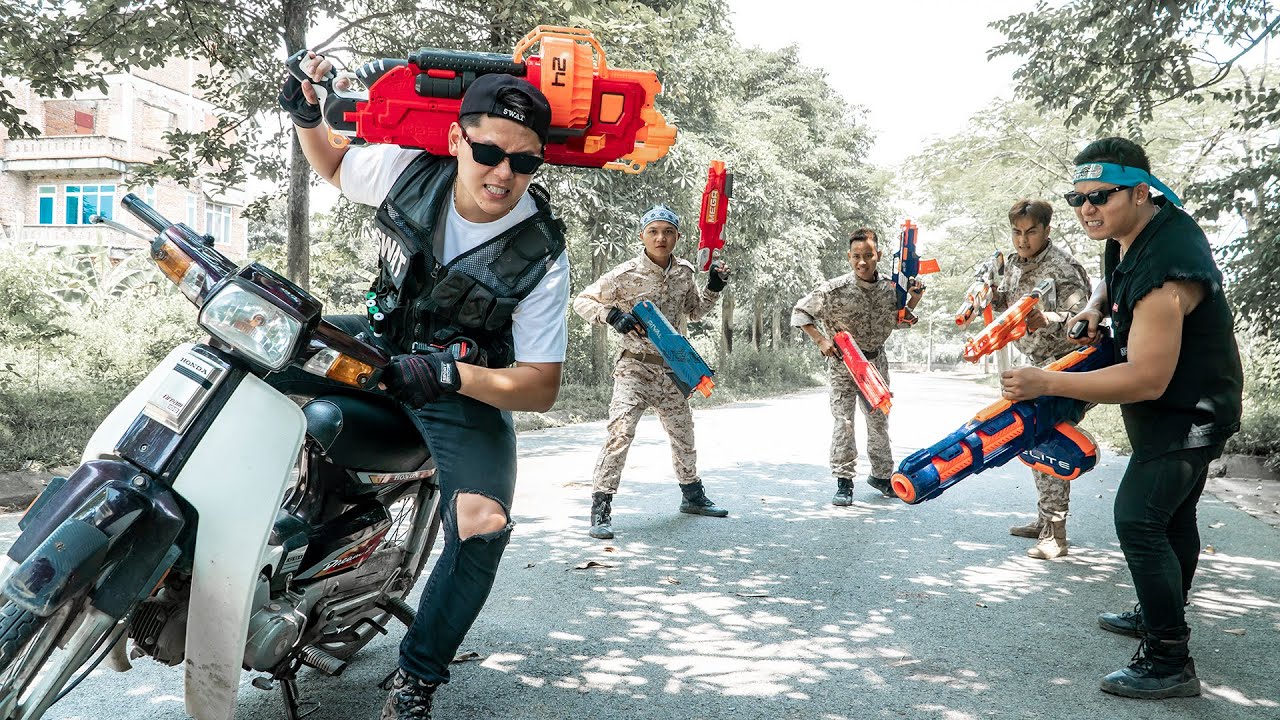 LTT Game Nerf War : The Expendables Warriors SEAL X Nerf Guns Fight Mr ...