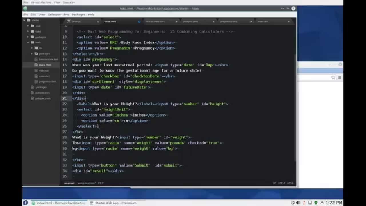 Dart Web Programming for Beginners: 26 Combining Calculators - YouTube