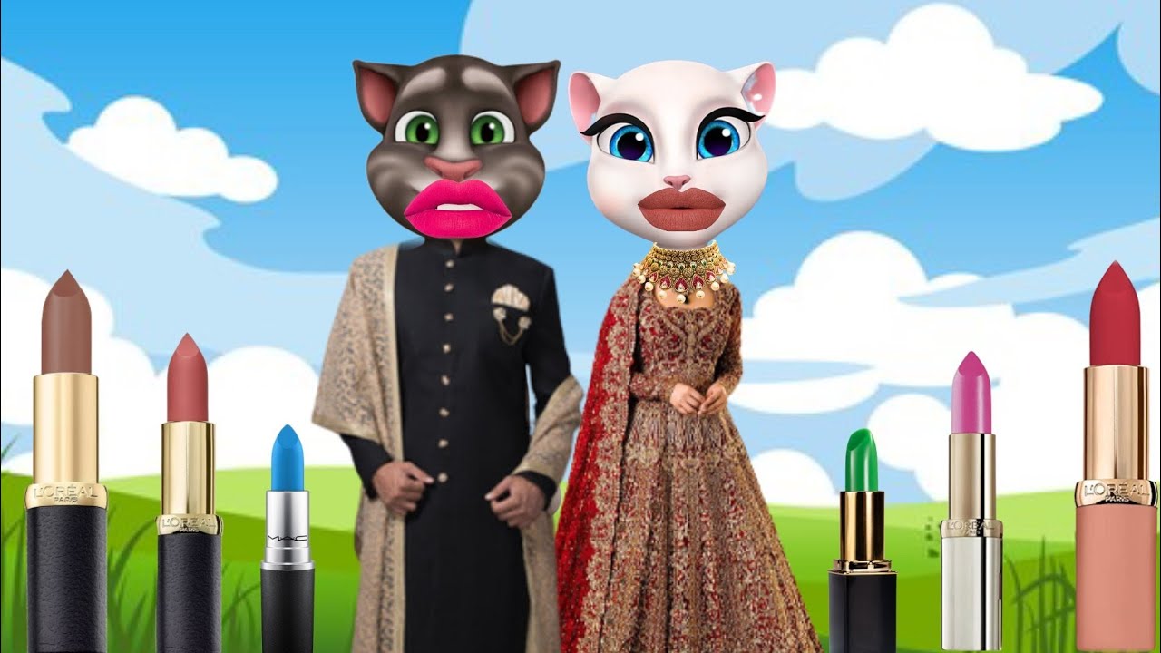 Talking Tom Funny Lipstick Video | Talking Tom Funny Animation game ...