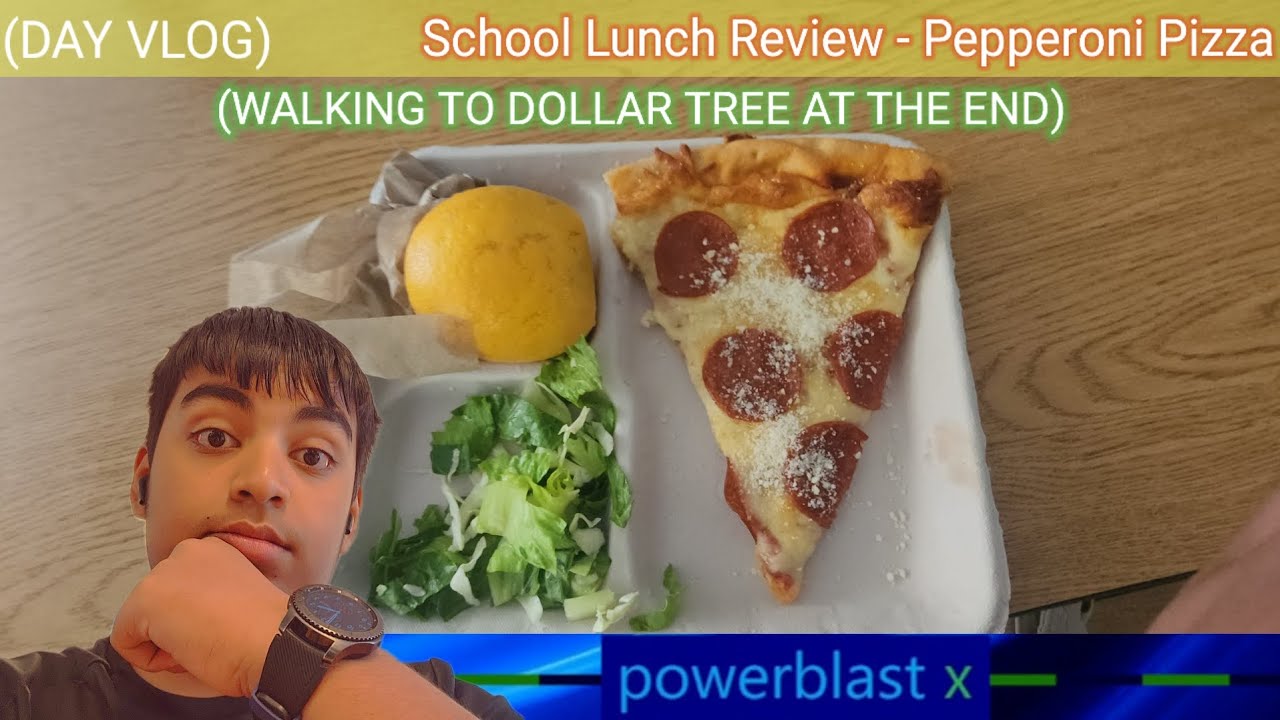 Vlog - School Pepperoni Pizza Review and Dollar Tree Walk - YouTube