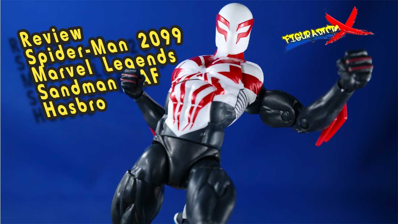 Review Spider-Man 2099 Marvel Legends Series Sandman BAF Hasbro Action ...