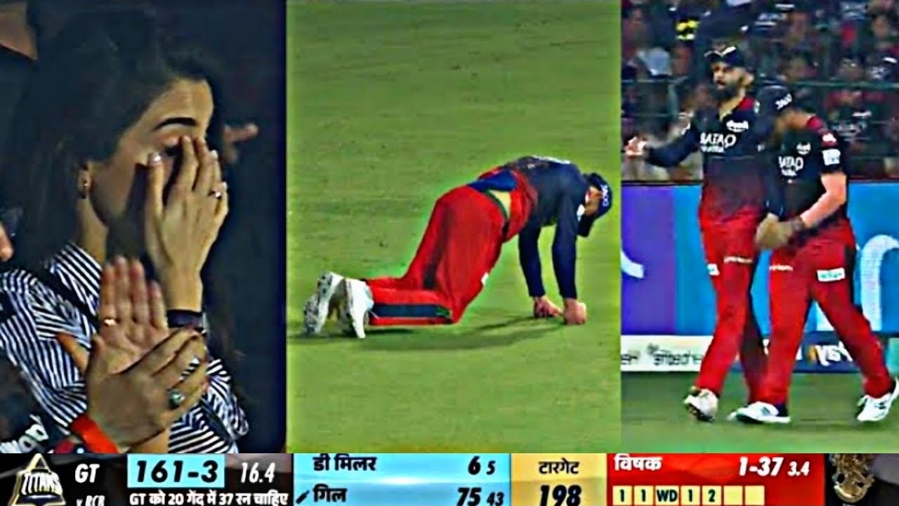 Anushka Sharma Crying when Virat Kohli injured his Leg on field in Live ...