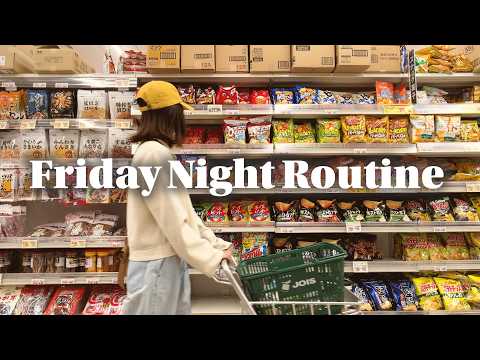 Friday Night Alone in Japan 🇯🇵 | Grocery Shopping & Quiet Night Routine
