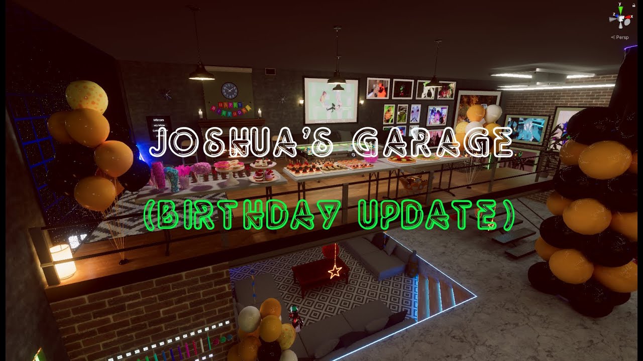 Joshua's Garage Birthday Update - YouTube