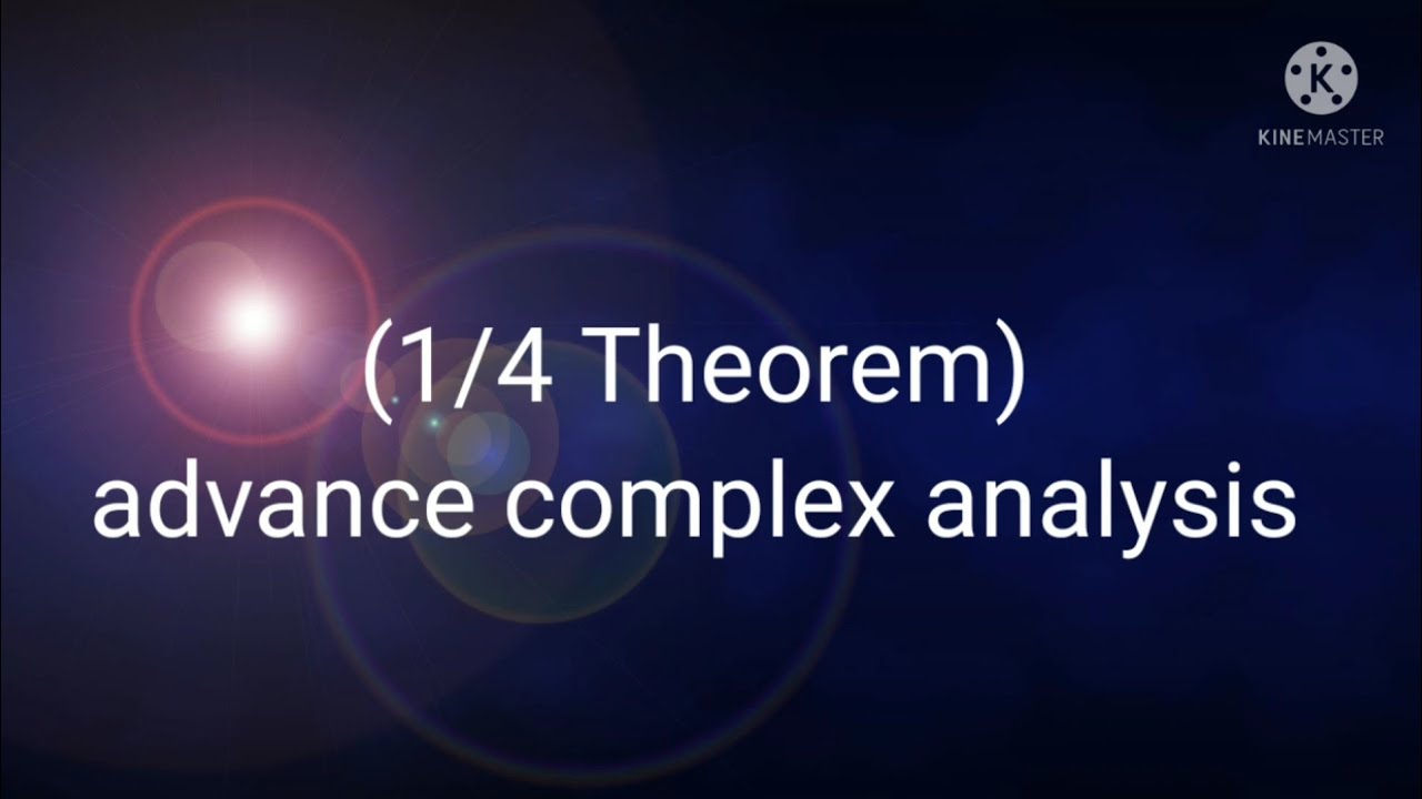 1/4 Theorem / Bieberbach conjecture - YouTube