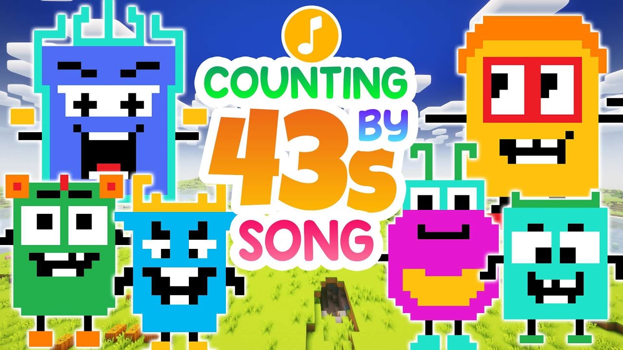 Counting by 43s Song | Minecraft Numberblocks Counting Songs | Kids Songs and Nursery Rhymes ...