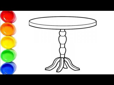 Table Drawing Painting and Colouring for Kids and Toddlers_ Child Art 🎨 ...