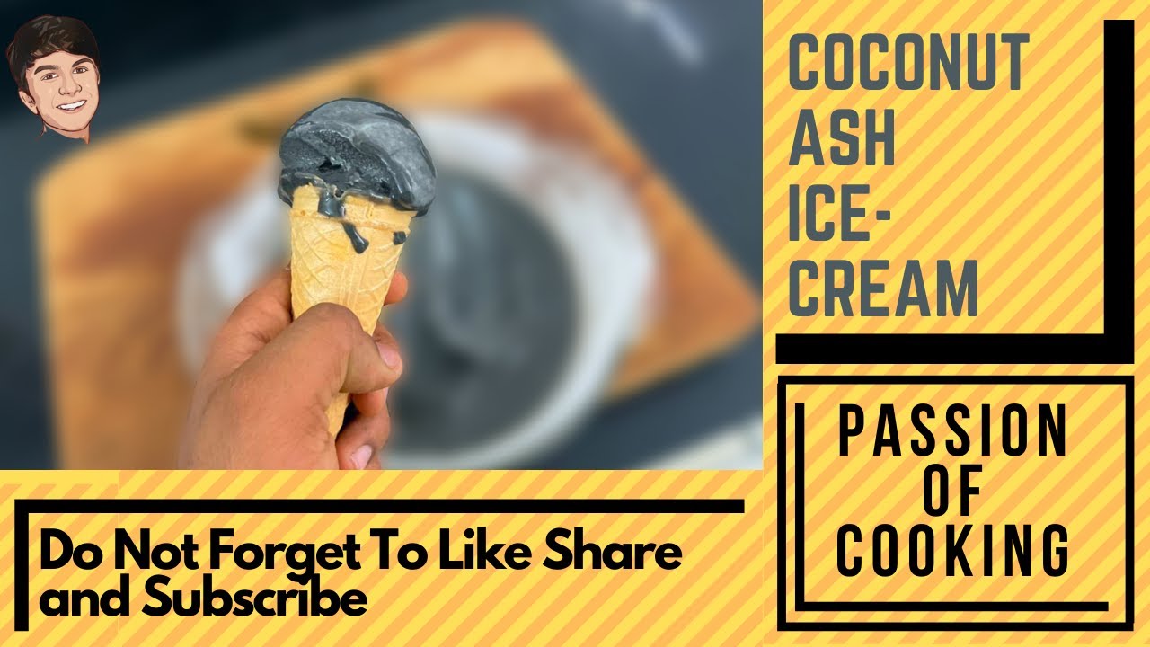 "COCONUT ASH ICE-CREAM" Preparation........! - YouTube