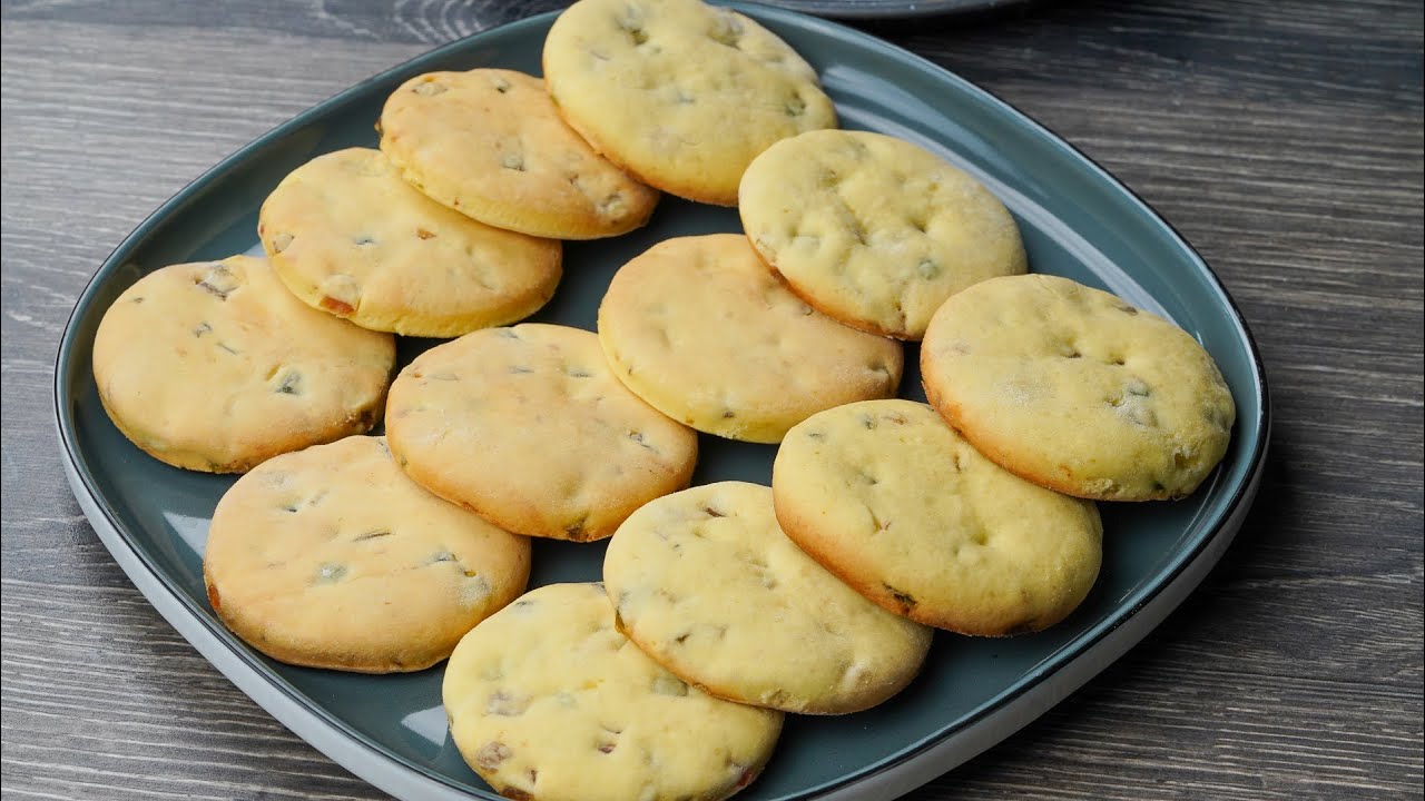 Bakery Style Custard Cookies Recipe At Home | Tutti Frutti Biscuits ...