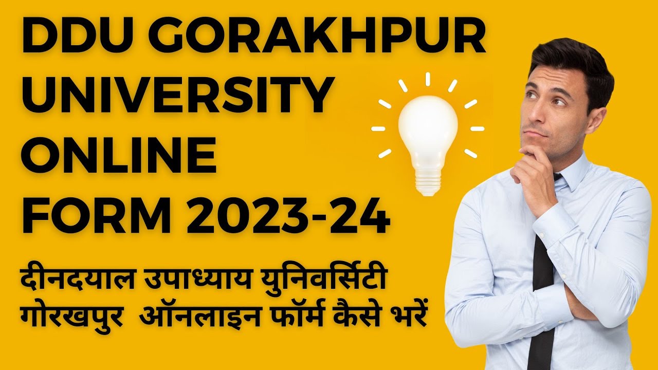 DDUGU Admission 2023-24 Online Application Form Filling Process in ...