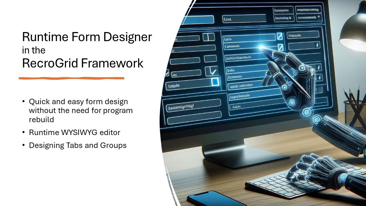 Runtime Form Designer in the RecroGrid Framework - YouTube
