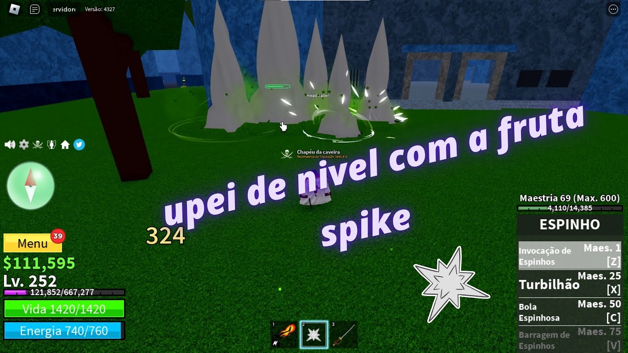subi de nivel com a fruta spike - YouTube