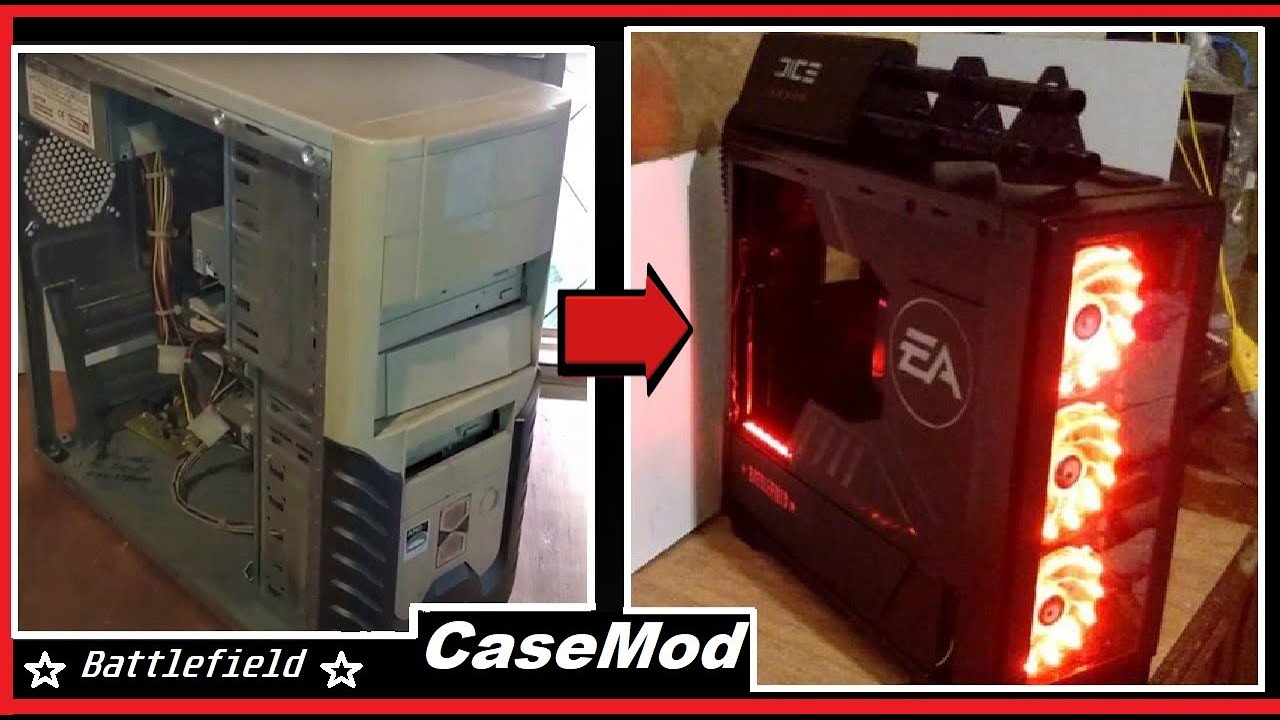Setup Gamer Pc Case Modding / Моддинг Кейса - YouTube