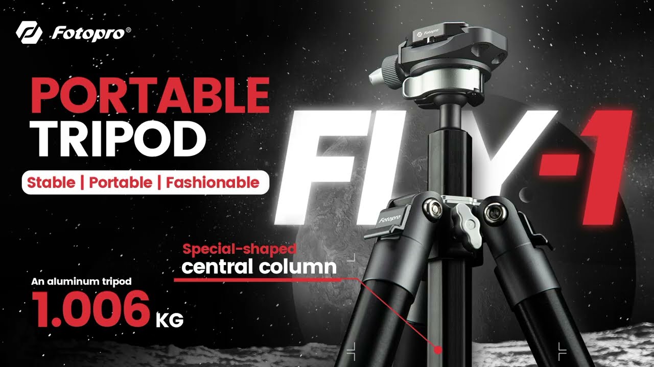 FLY-1 Portable Tripod - Fotopro Aluminium tripod - YouTube