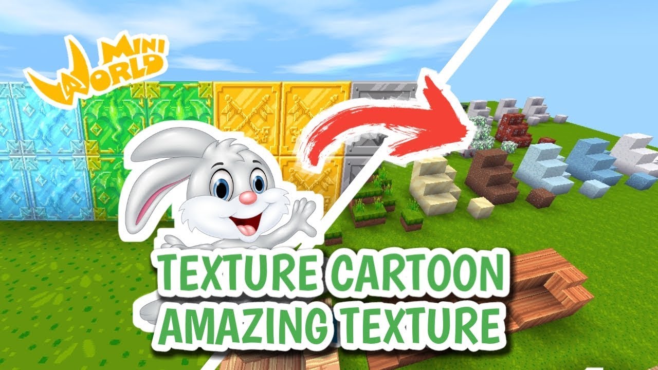 Texture Cartoon Best Beautiful - Mini World: Block Art - YouTube
