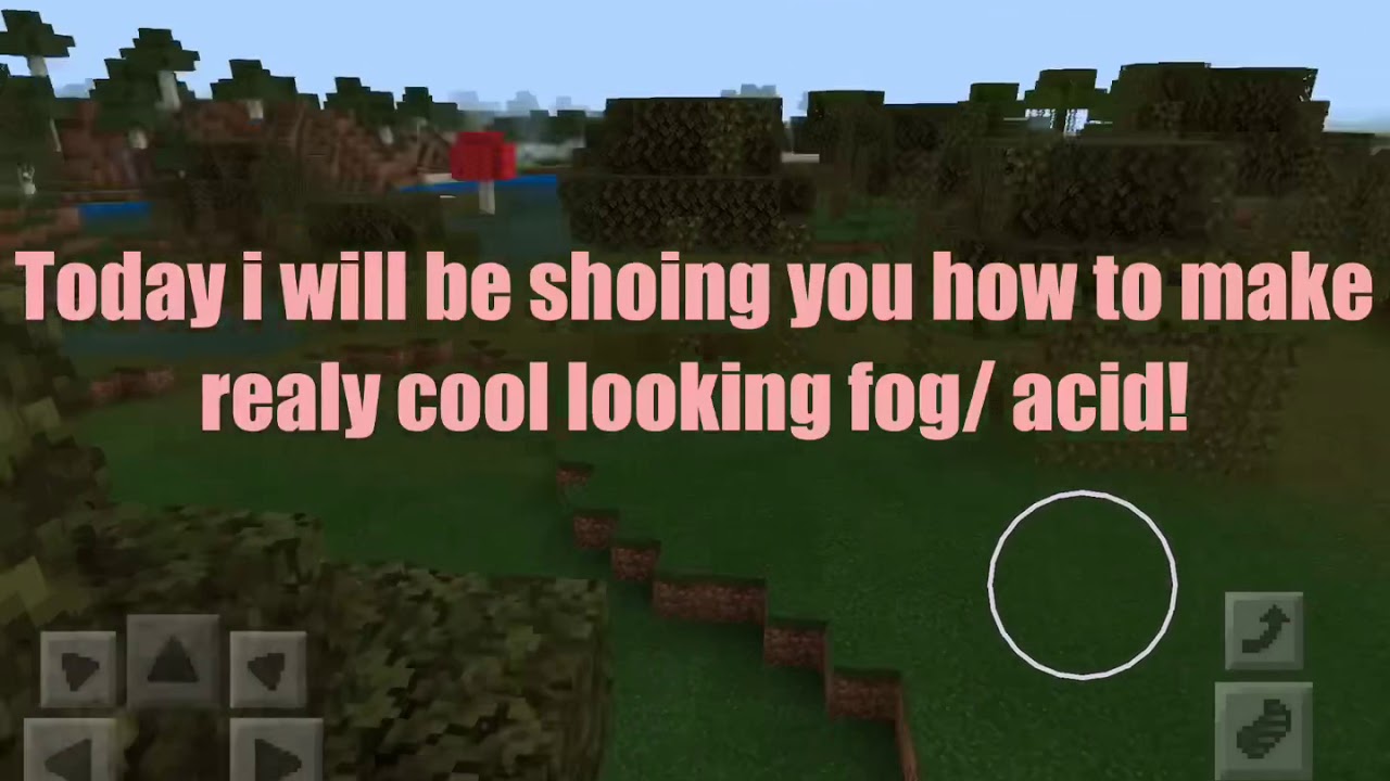 How to make fog in minecraft- mcpe - YouTube