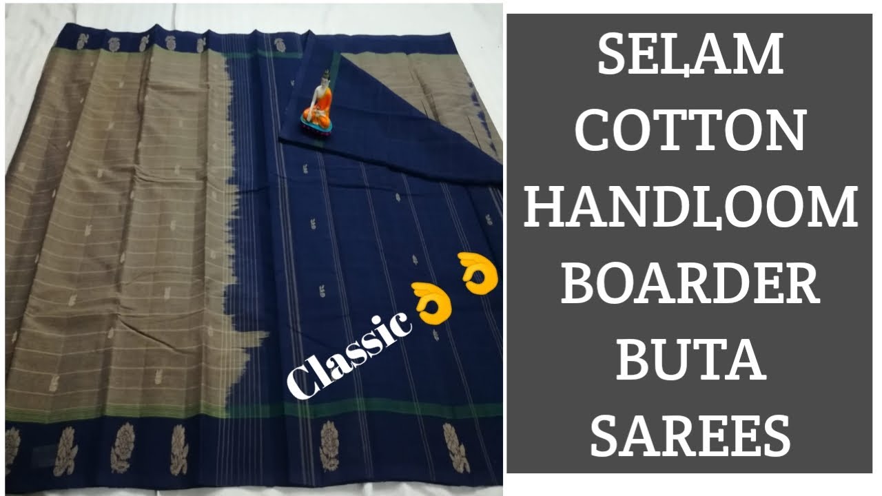 Chandrika Chenetha: Selam Handloom Cotton Boarder Buta Sarees.1750/Free ...