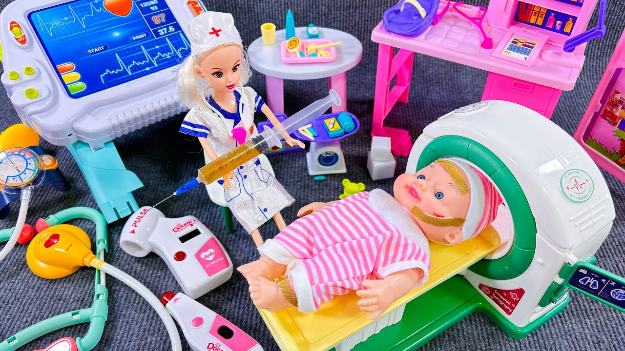 12 Minutes Satisfying with Unboxing Ambulance Playset, Doctor Emergency ...
