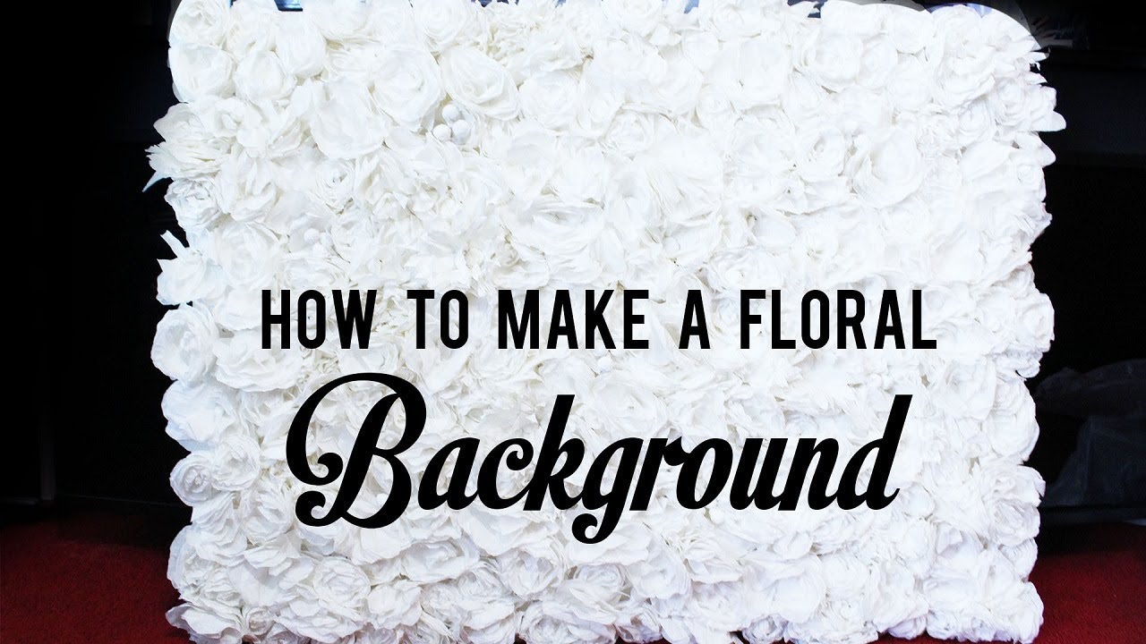 how to make a floral background - YouTube