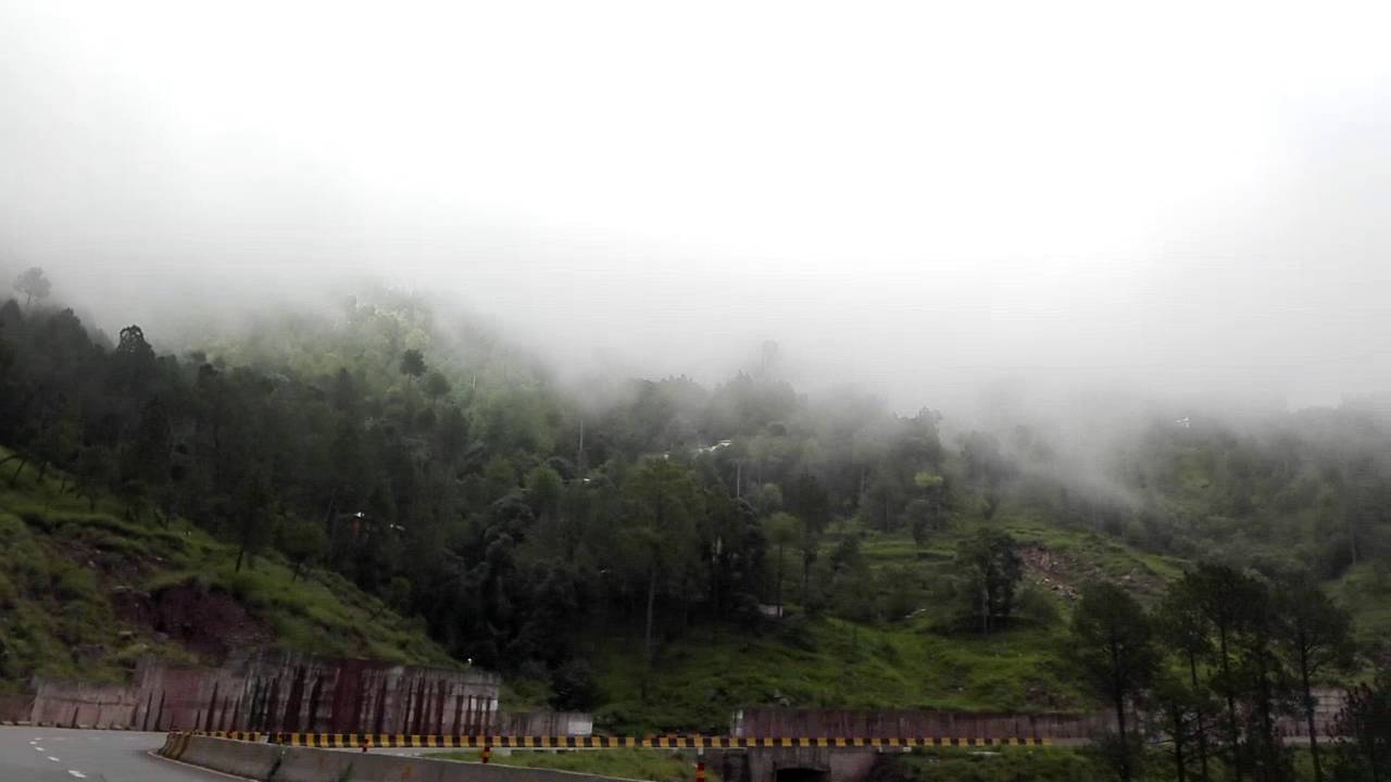 Murree Motorway stunning weather 2016 - YouTube
