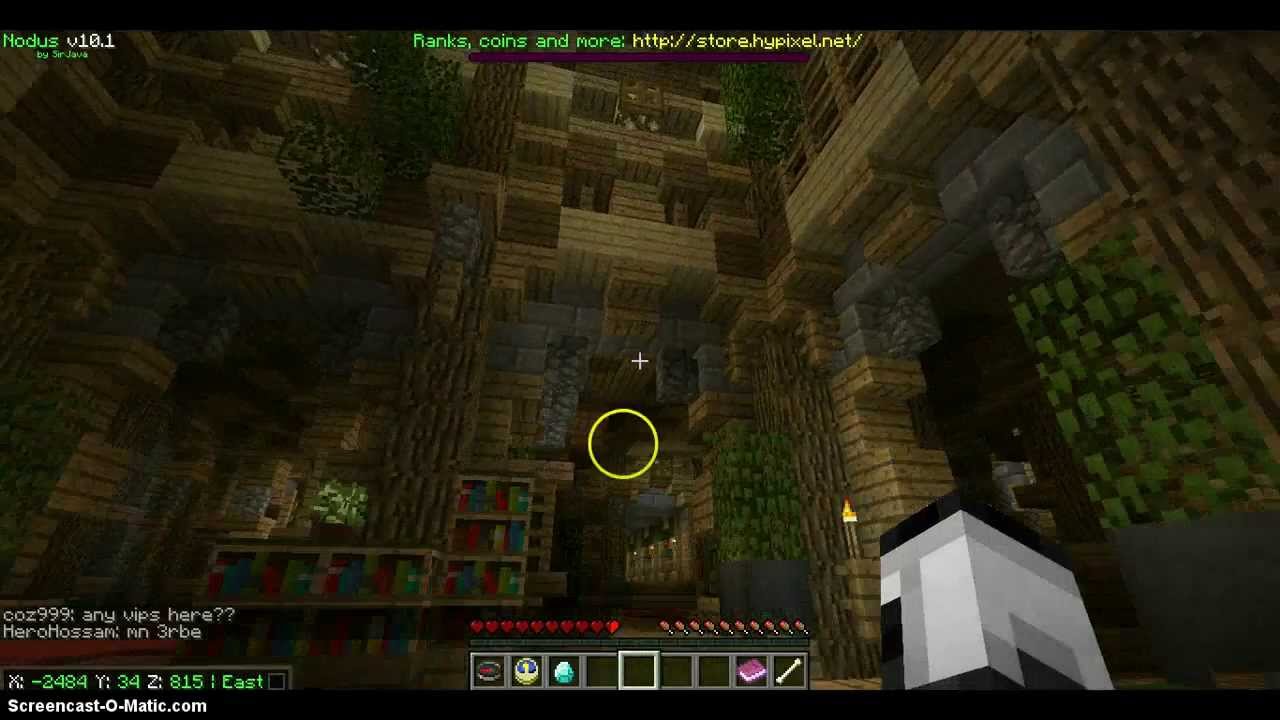 Minecraft: Hypixel Server Go in the vip room for FREE - YouTube