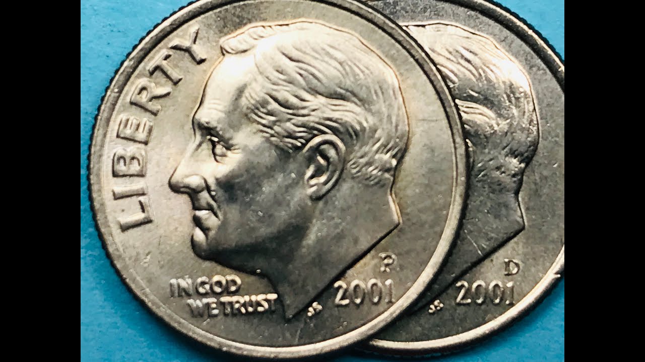 US Dime 2001 P - $12.8 Million Dollars Worth Minted - United States ...