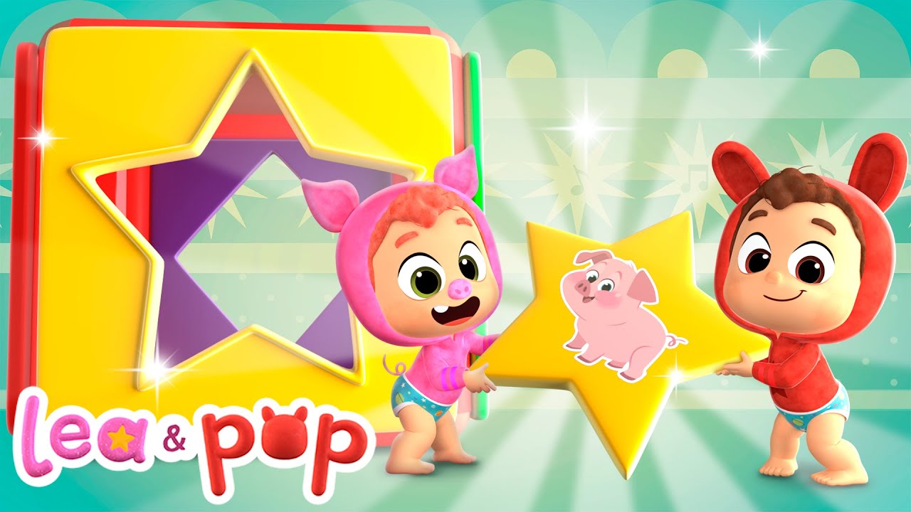 Farm Animals in Pop’s Cube - Lea & Pop learning videos - YouTube