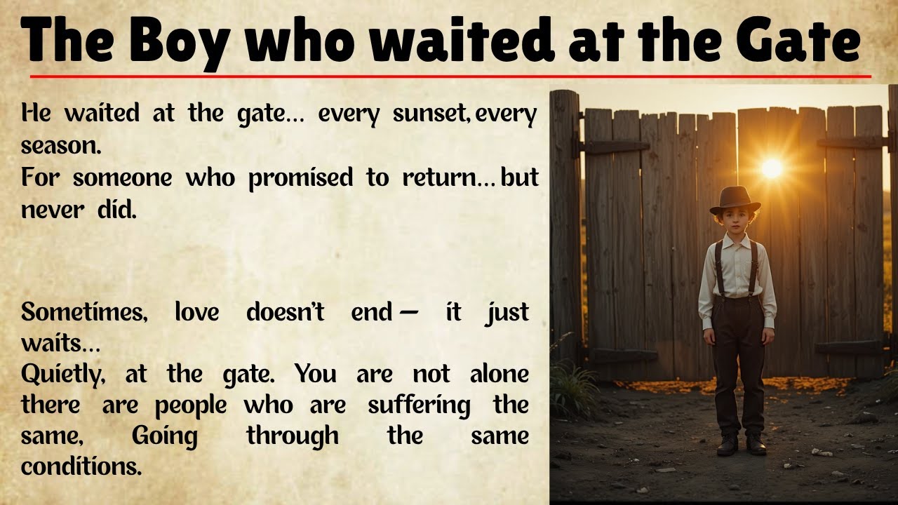 The Boy Who Stood at the Gate Day After Day — Until Hope Faded😭 ...