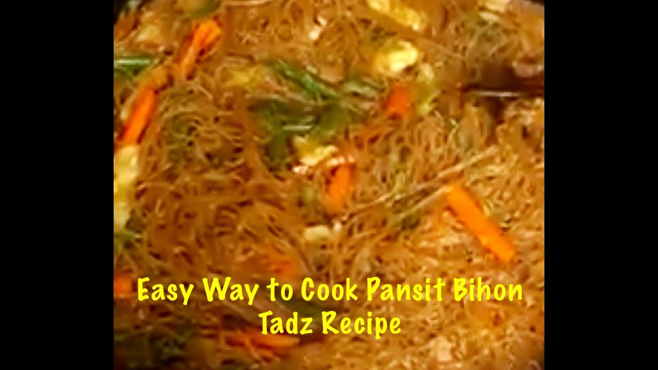 How to Cook Pansit Bihon-Tadz Recipe (Pinoy Salad Vlog) - YouTube
