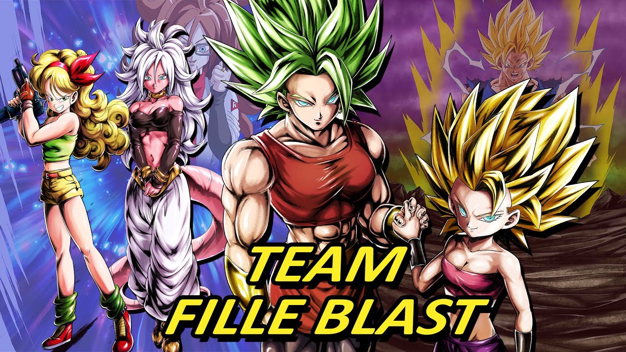 SHOWCASE DUO CAULIFLA & KALE ! TEAM FILLE BLAST ! [DB LEGENDS] - YouTube