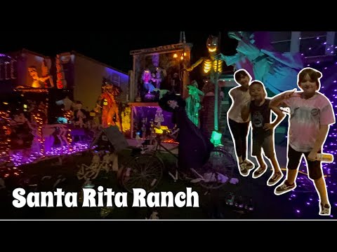 Santa Rita Ranch Halloween Neighborhood *2024+ - YouTube