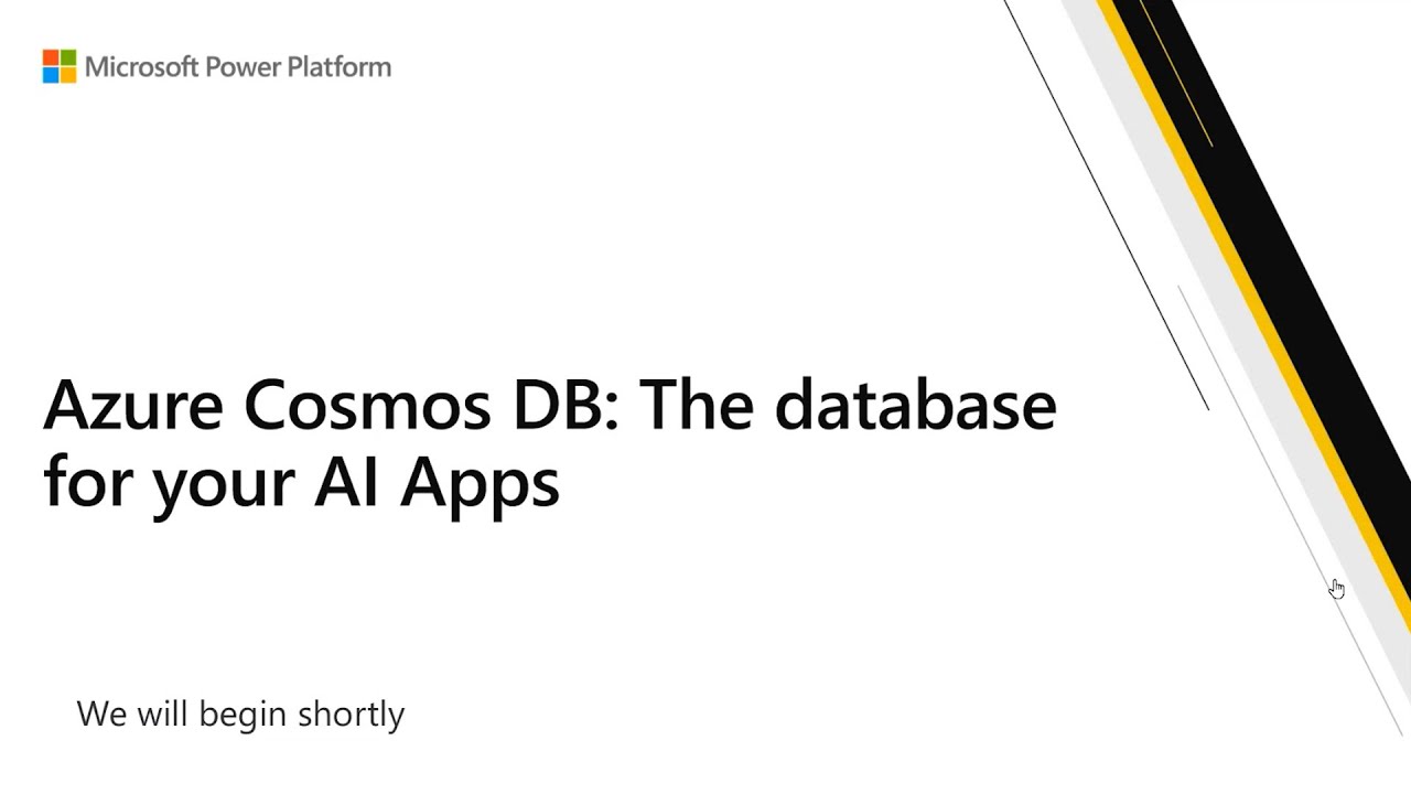 "Unlock the Power of Azure Cosmos DB: The Database for Your AI Apps ...