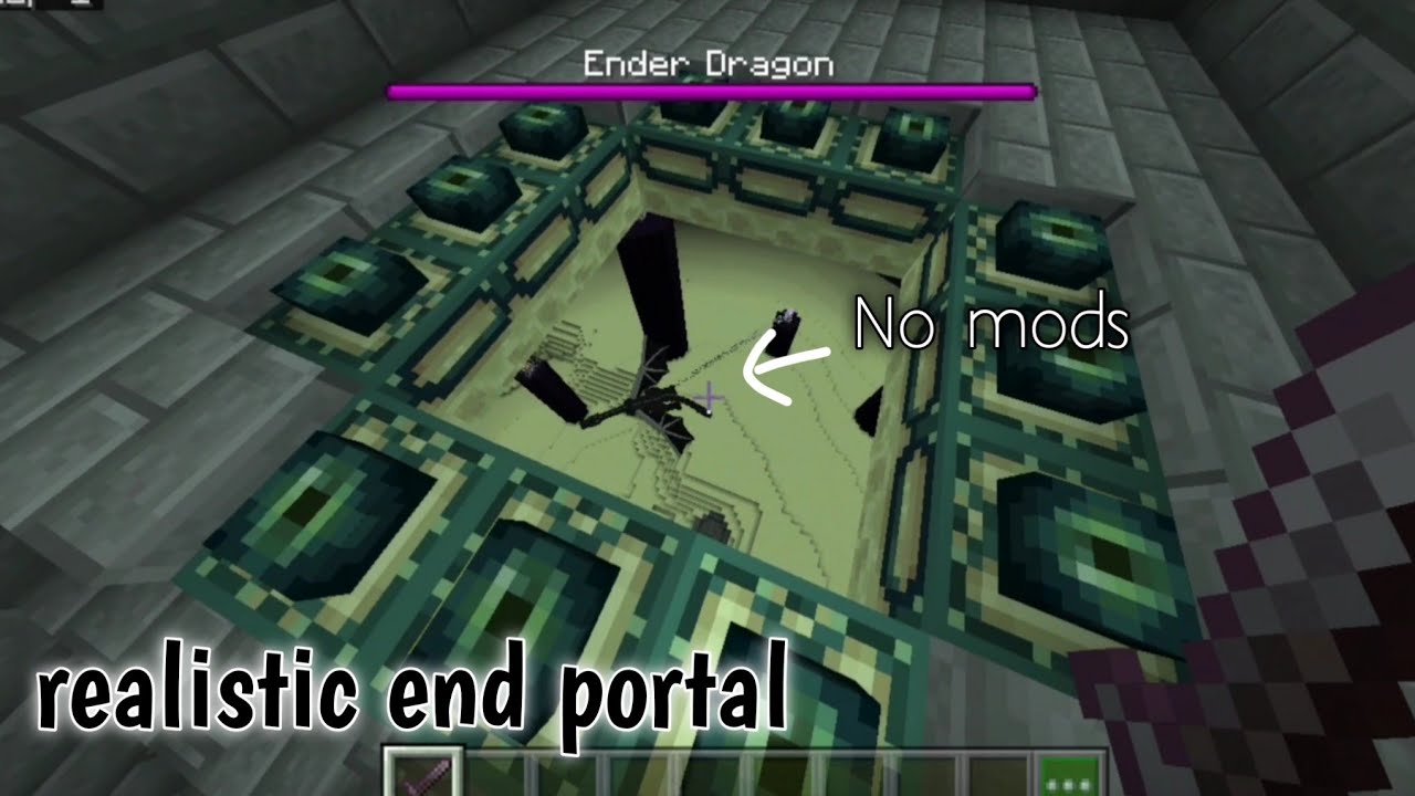 how to make realistic end portal [No mods] - YouTube