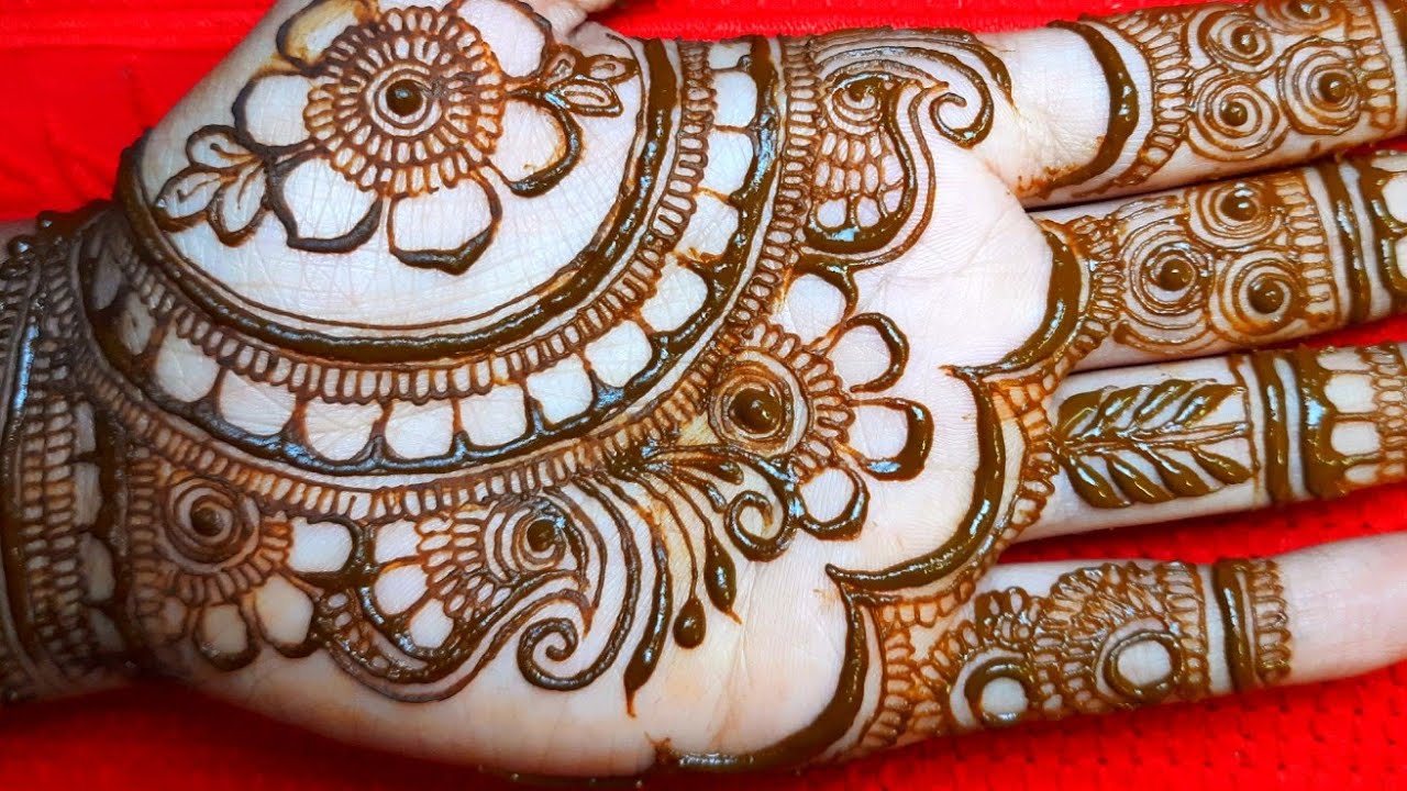 Beautiful mehndi designs | Semi bridal mehndi designs | Palm mehndi ...