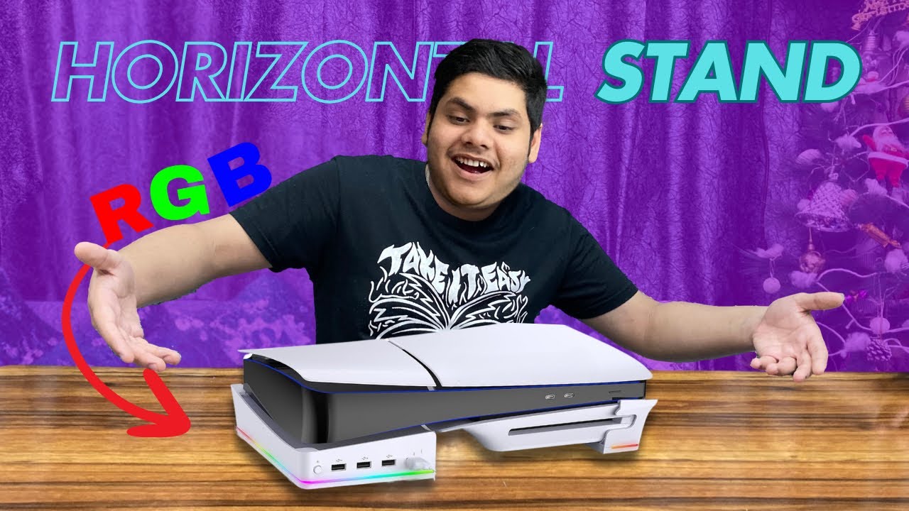 PS5 Slim RGB Horizontal Stand unboxing 😍 - YouTube