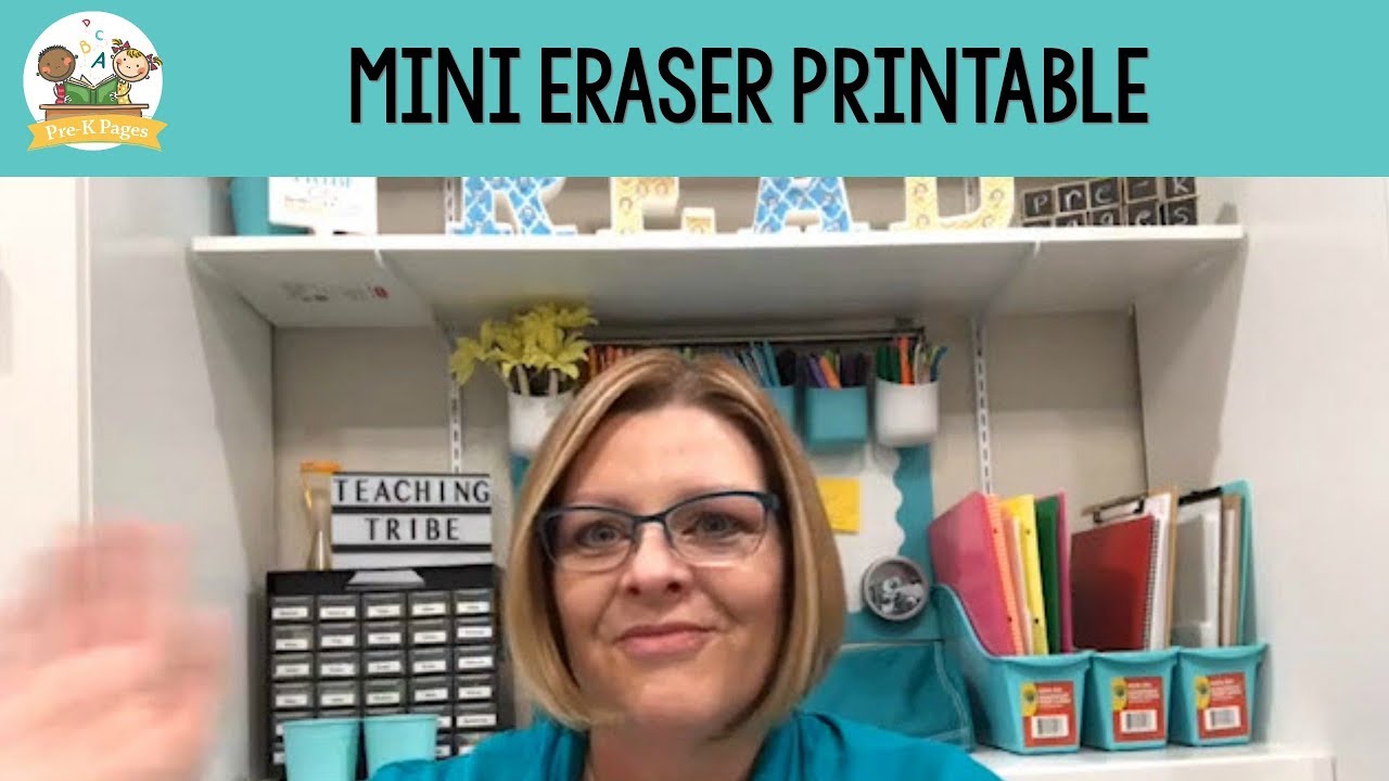 Mini Eraser Freebie Printable for Preschool - YouTube