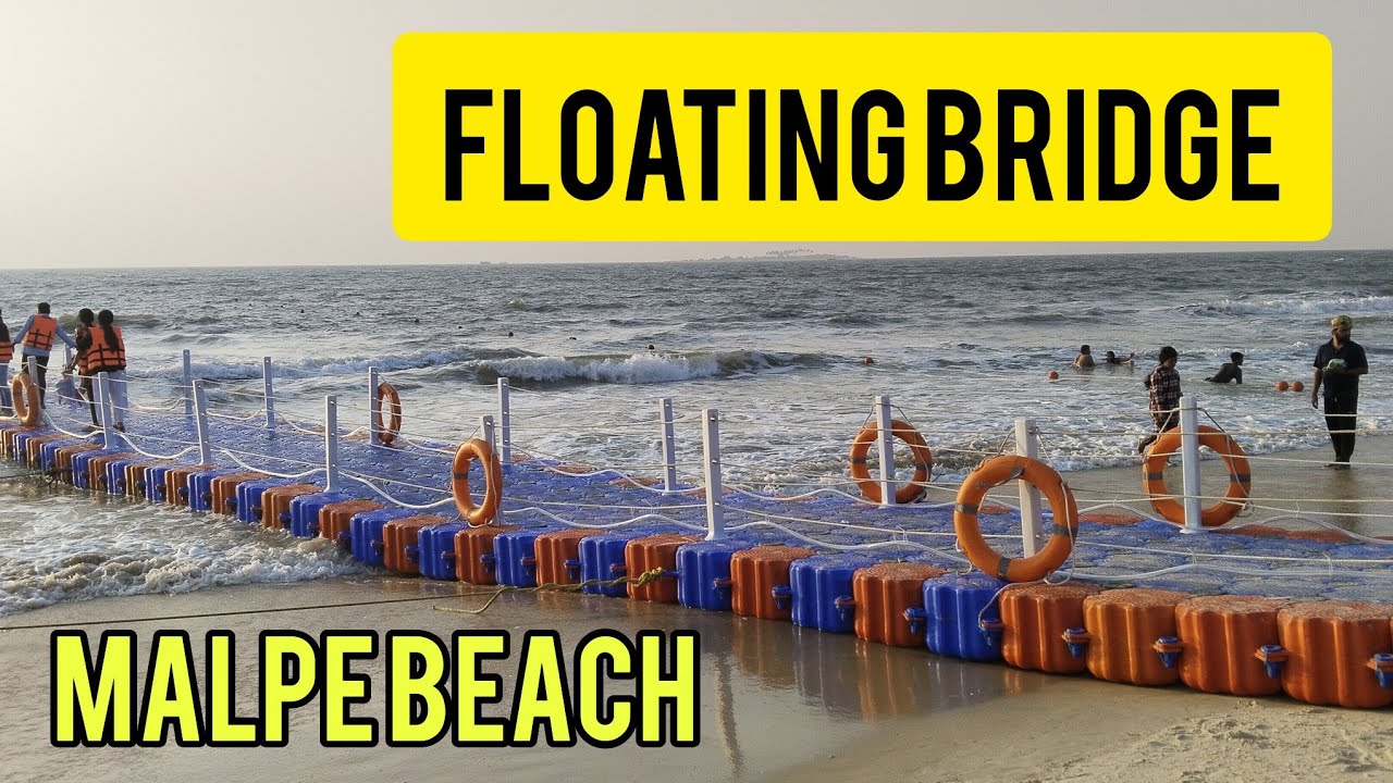 Floating Bridge in Malpe beach / Karnataka - YouTube