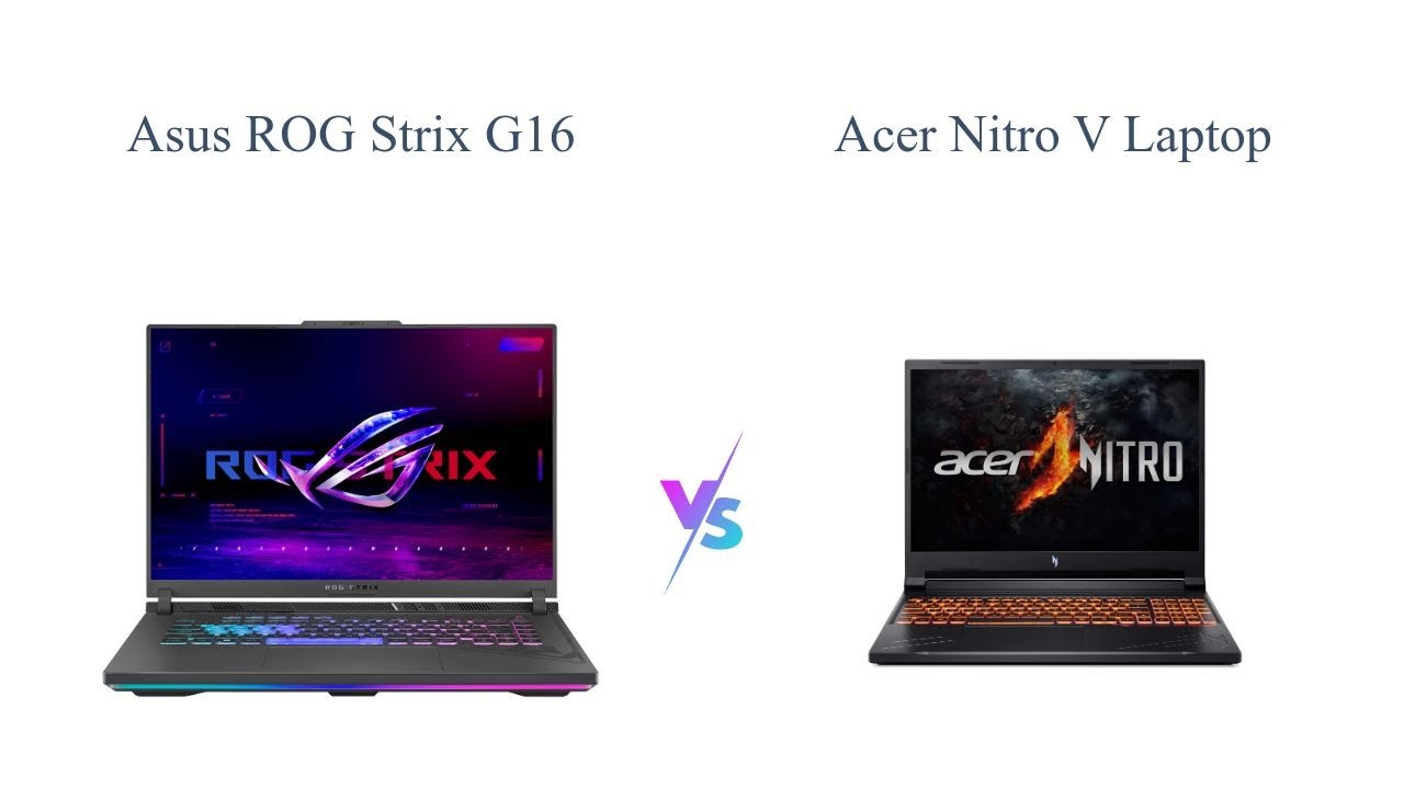 ASUS ROG Strix G16 vs Acer Nitro V Gaming Laptops 🎮🚀 - YouTube