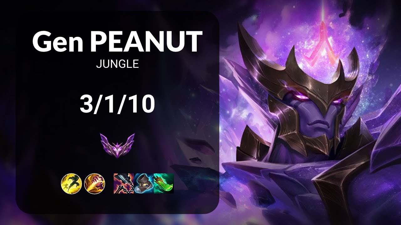 Gen Peanut Jarvan IV vs Lee Sin JUNGLE - KR MASTER Patch 13.23 - YouTube